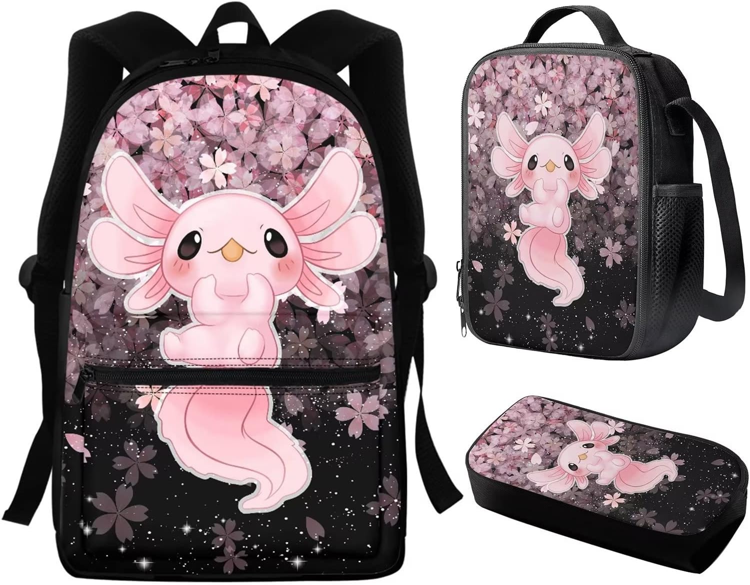 Amazon.com: Upetstory Kawaii Axolotl Backpack for Girls 6-8 10-12 ...