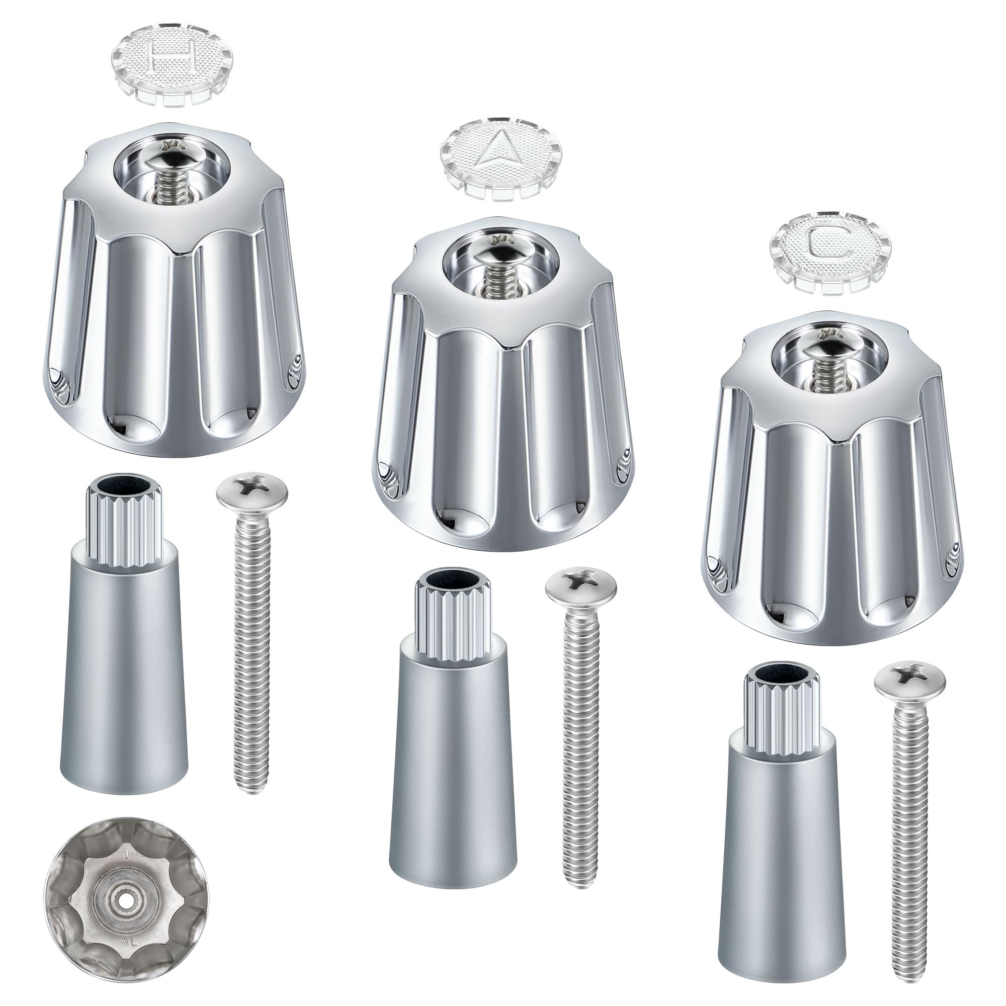 Enhon Faucet Handles, 3 Handle Tub Trim Set Compatible with Gerber ...