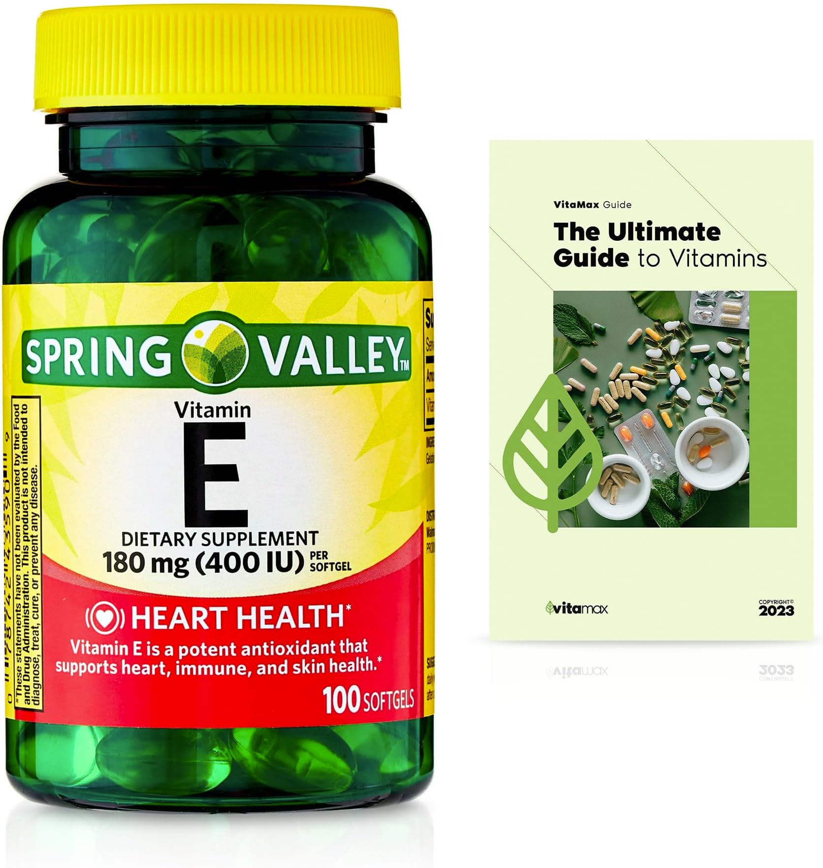 Amazon.com: Spring Valley Vitamin E Heart Health Dietary Supplement ...