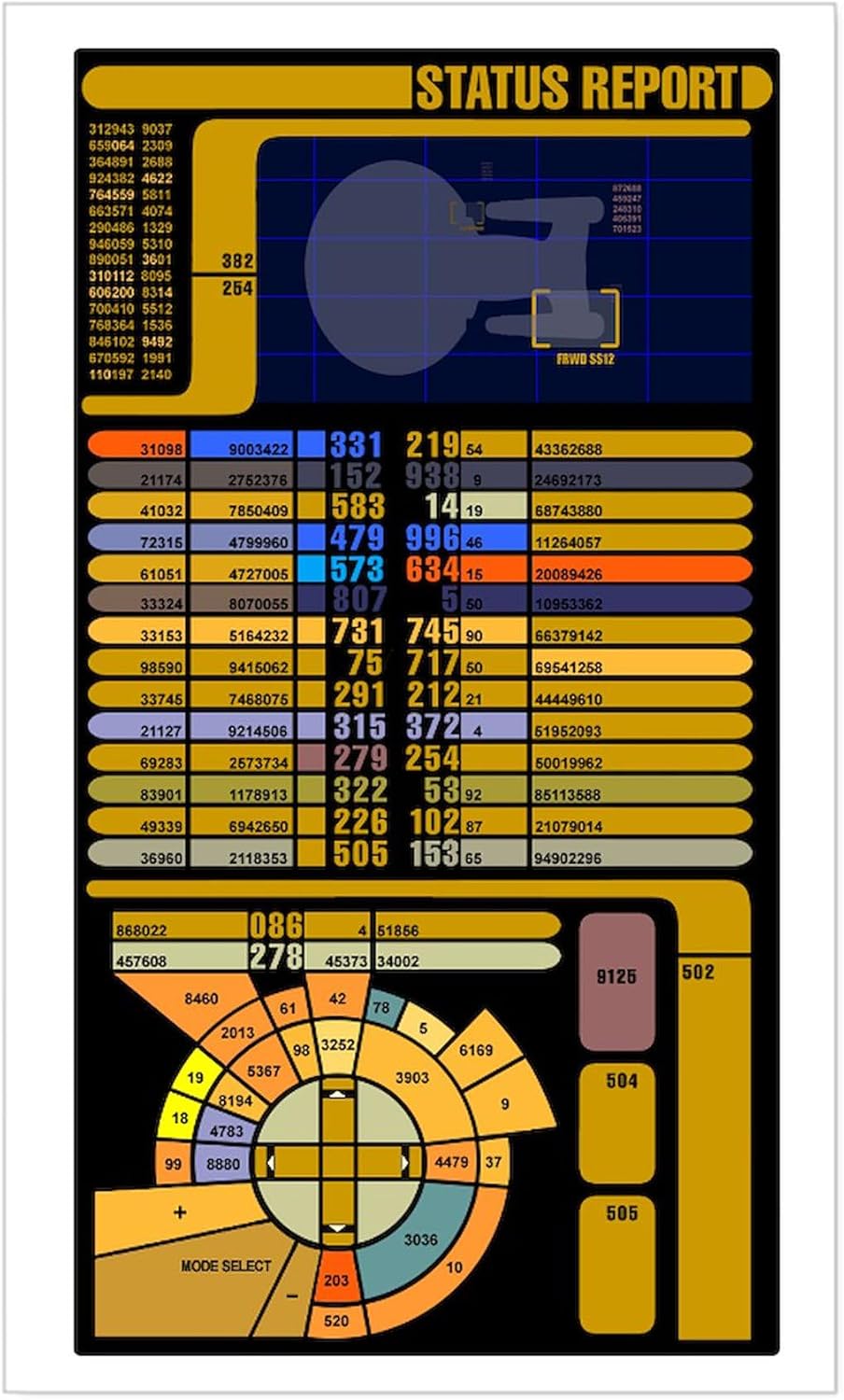 Buy Star Trek LCARS Status Report Car Decal at Ubuy Oman