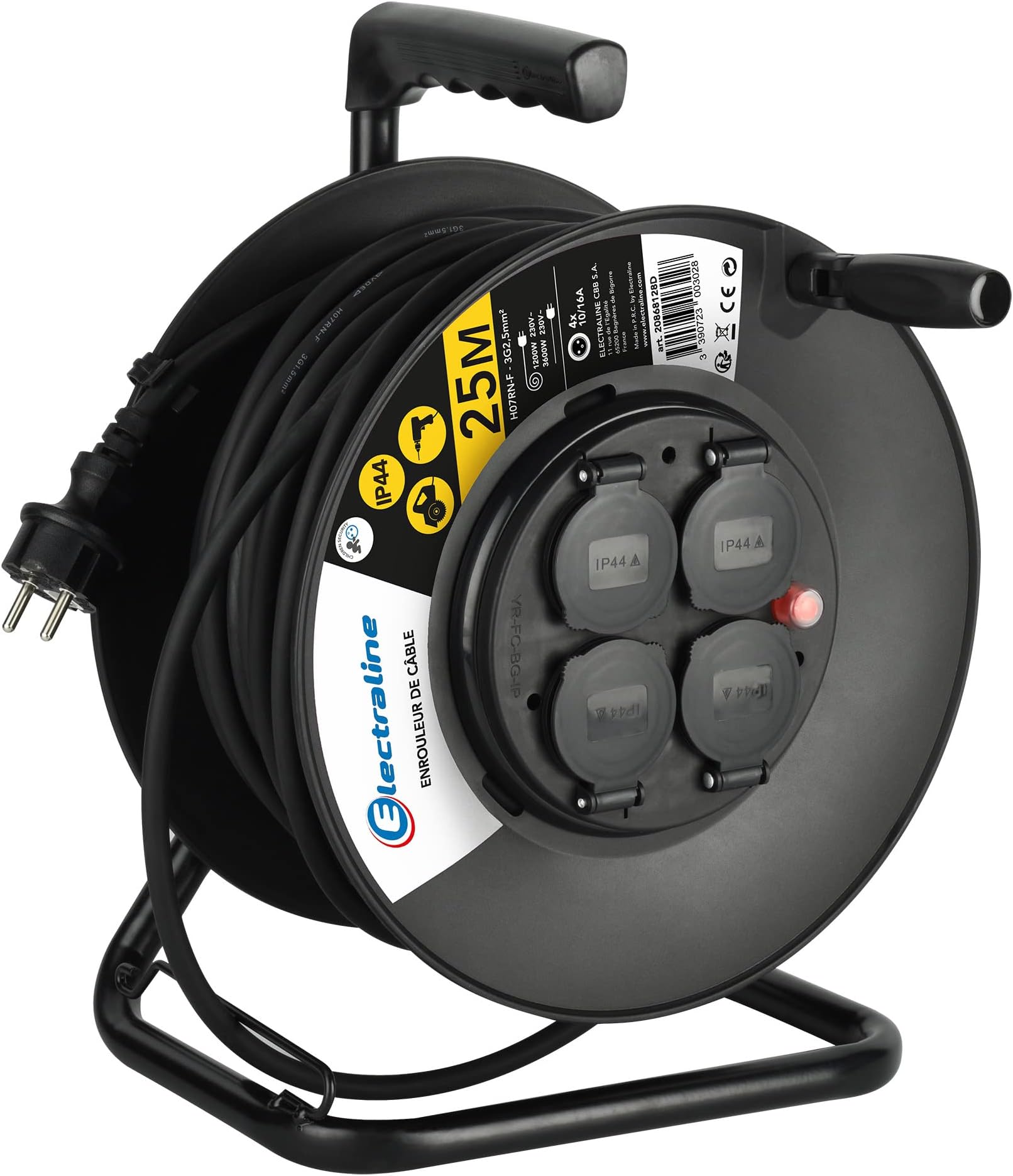 Electraline 20868128D Rallonge Prolongateur électrique IP44 ...