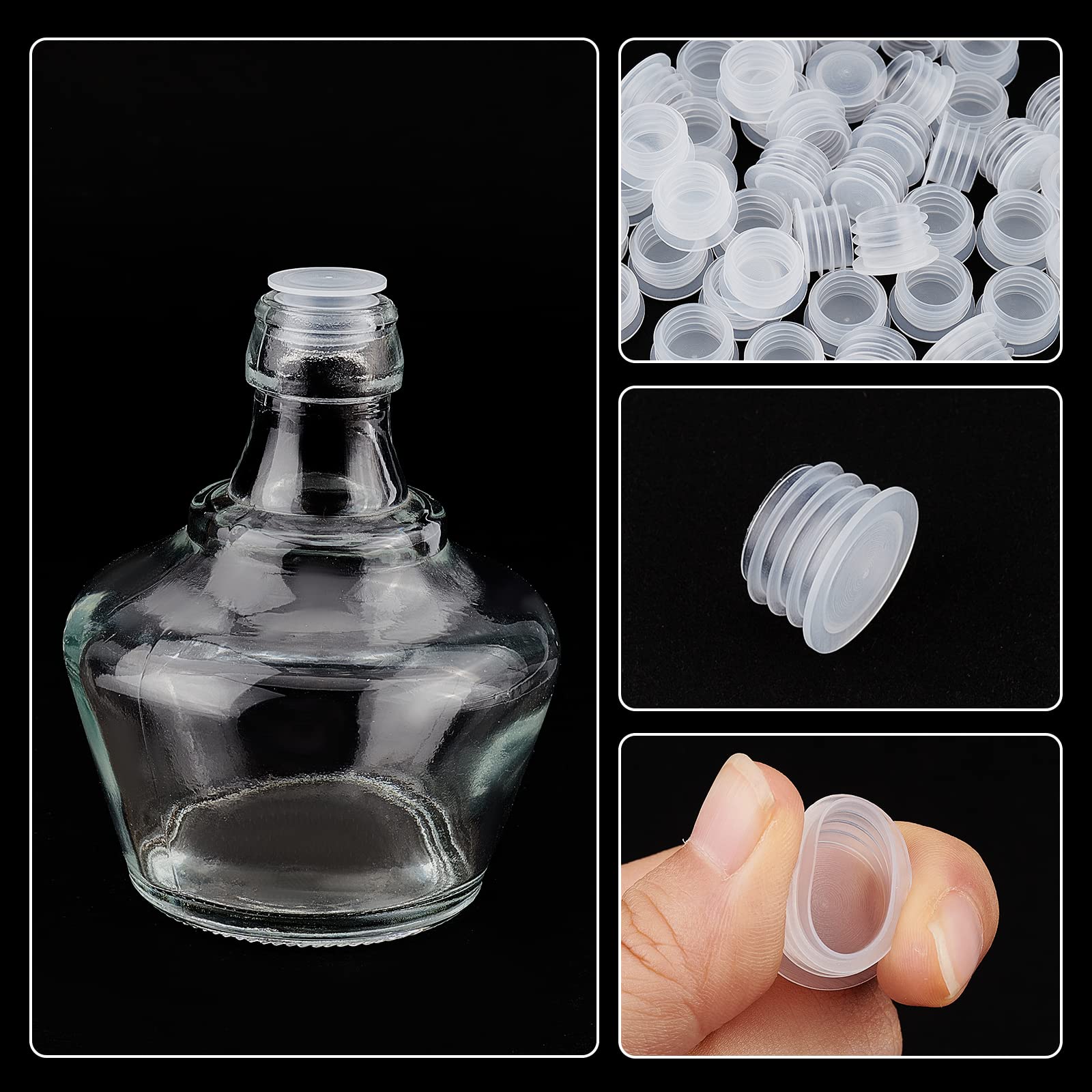 Snapklik.com : 1/2" 50PCS Salt And Pepper Shaker Stoppers Plastic ...