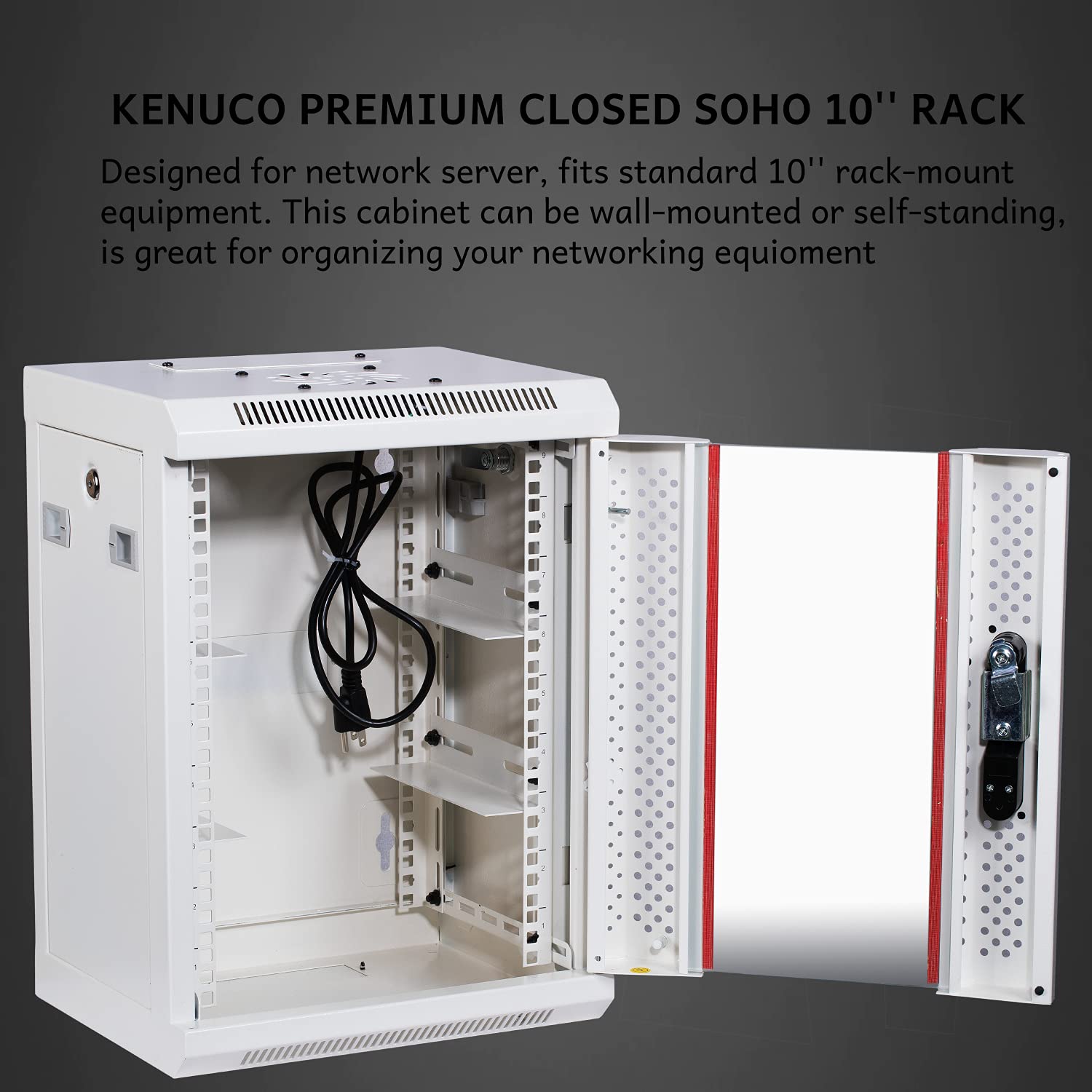 Snapklik.com : KENUCO SOHO Mini 10 Rack For 10 Patch Panels, Shelves ...