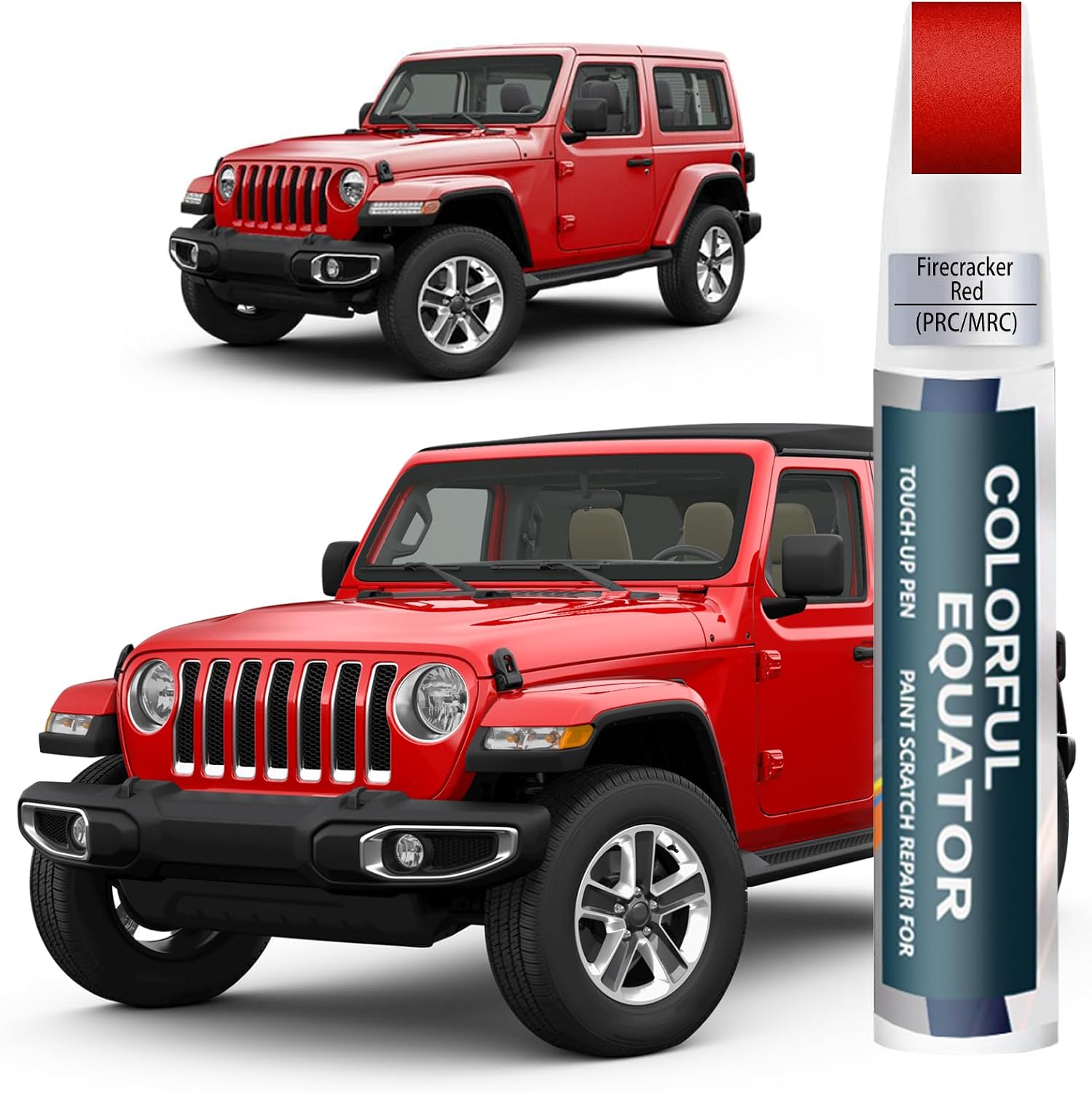 PRC/MRC Firecracker Red Touch Up Paint for Jeep, Car Paint Pen Scratch ...