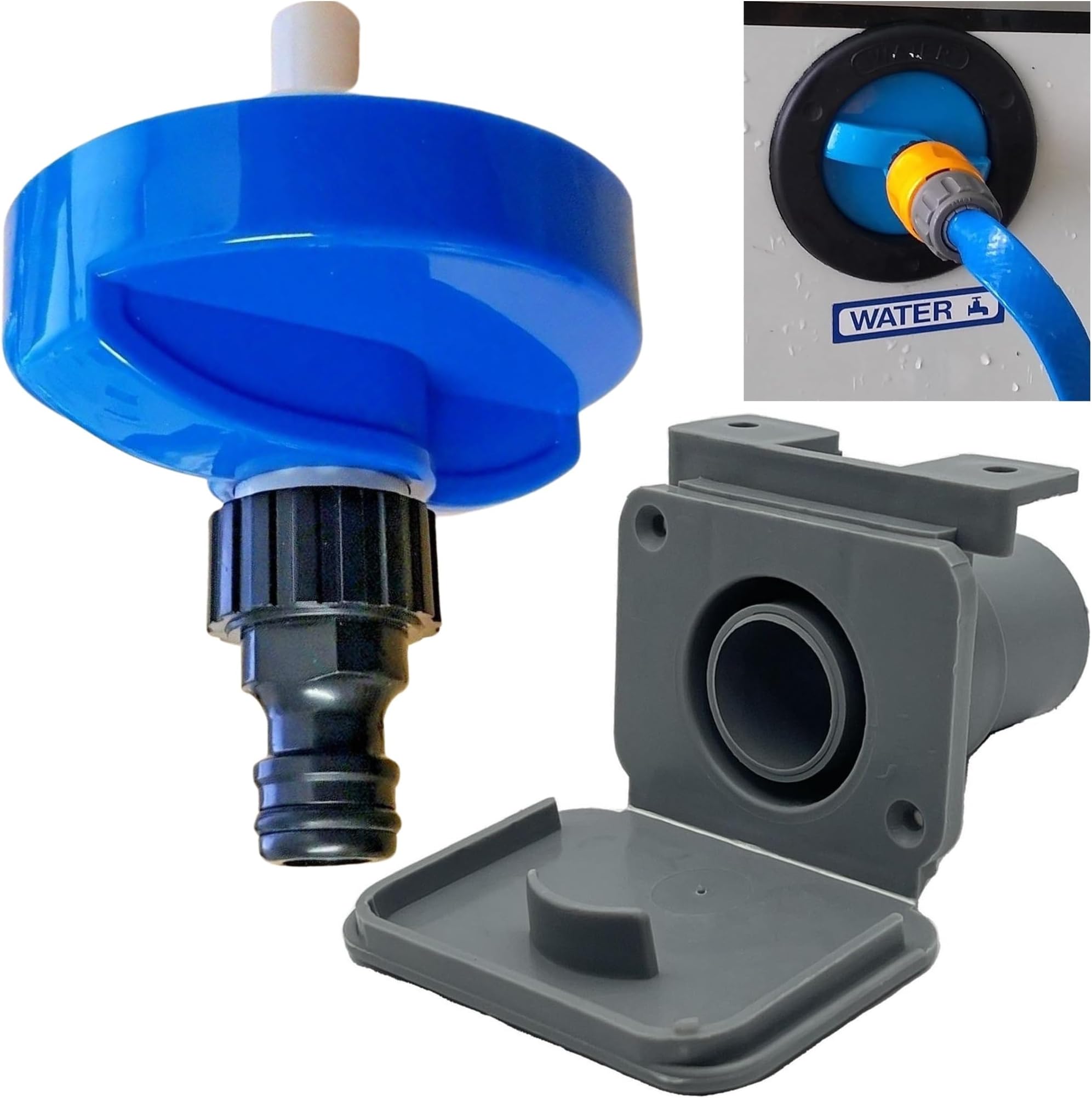 DKN Double Waste Outlet with Convoluted Waste Pipe : Amazon.co.uk ...