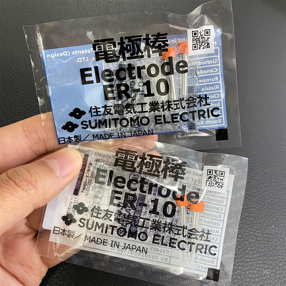 Original ER-10 Electrodes For Sumitomo Type-39 TYPE-66 TYPE-81C T-600C 400S Fiber Optic Fusion ...