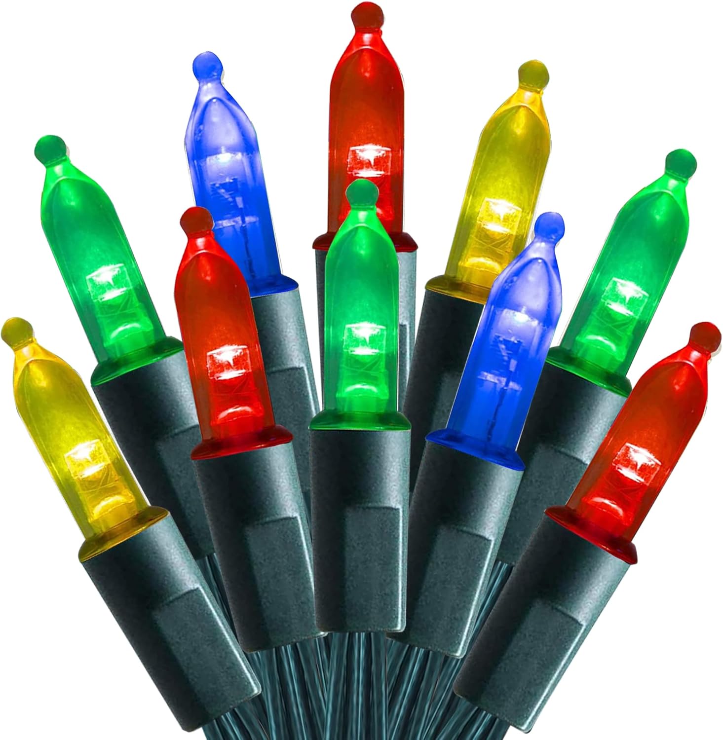 FUNPENY Battery Operated Christmas Lights, 4 Pack 16FT 50 LED 8 Modes ...