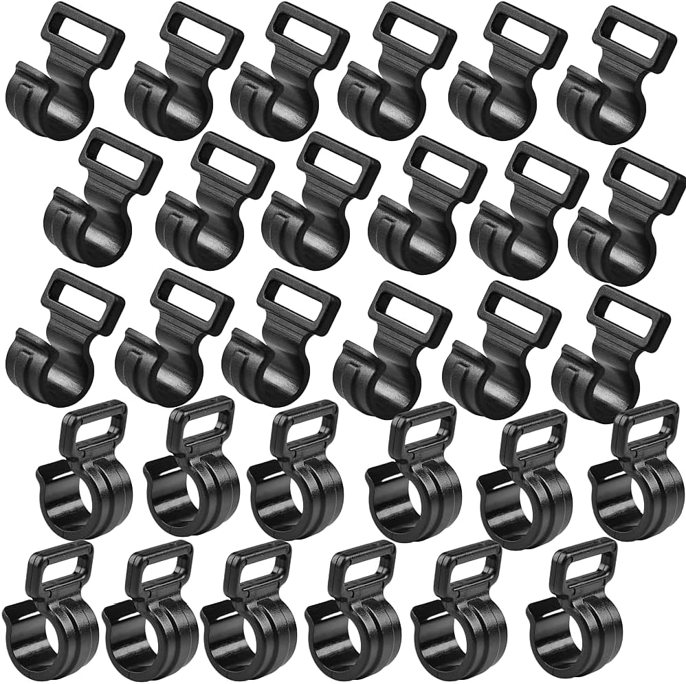 Amazon.com : 30Pcs Tent Pole Clips,C Clips for Tent, Tent Pole ...