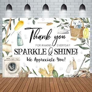 Amazon.com : Aperturee 5x3ft Housekeeping Appreciation Week Backdrop ...