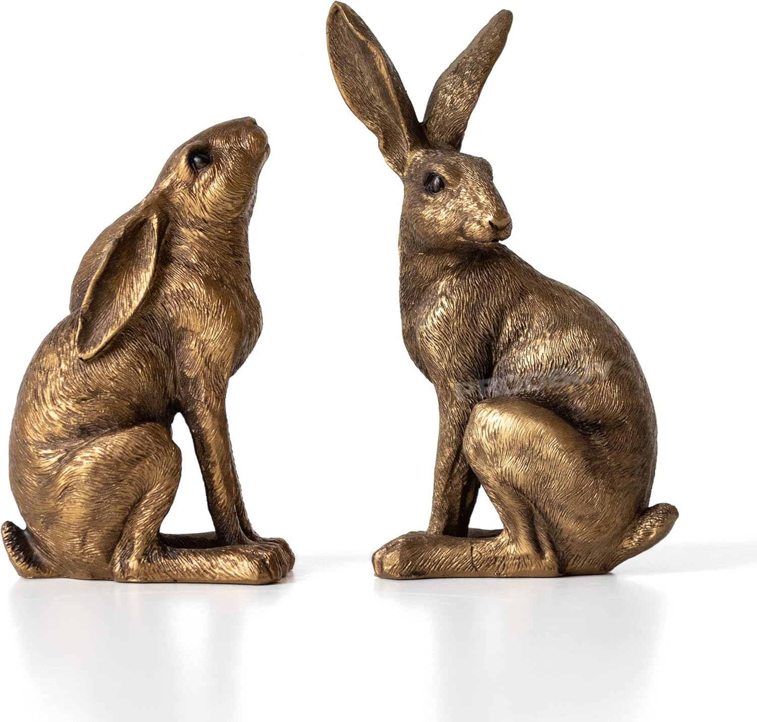 Prodbuy Set of 2 Bronze Hare Ornaments : Amazon.co.uk: Home & Kitchen