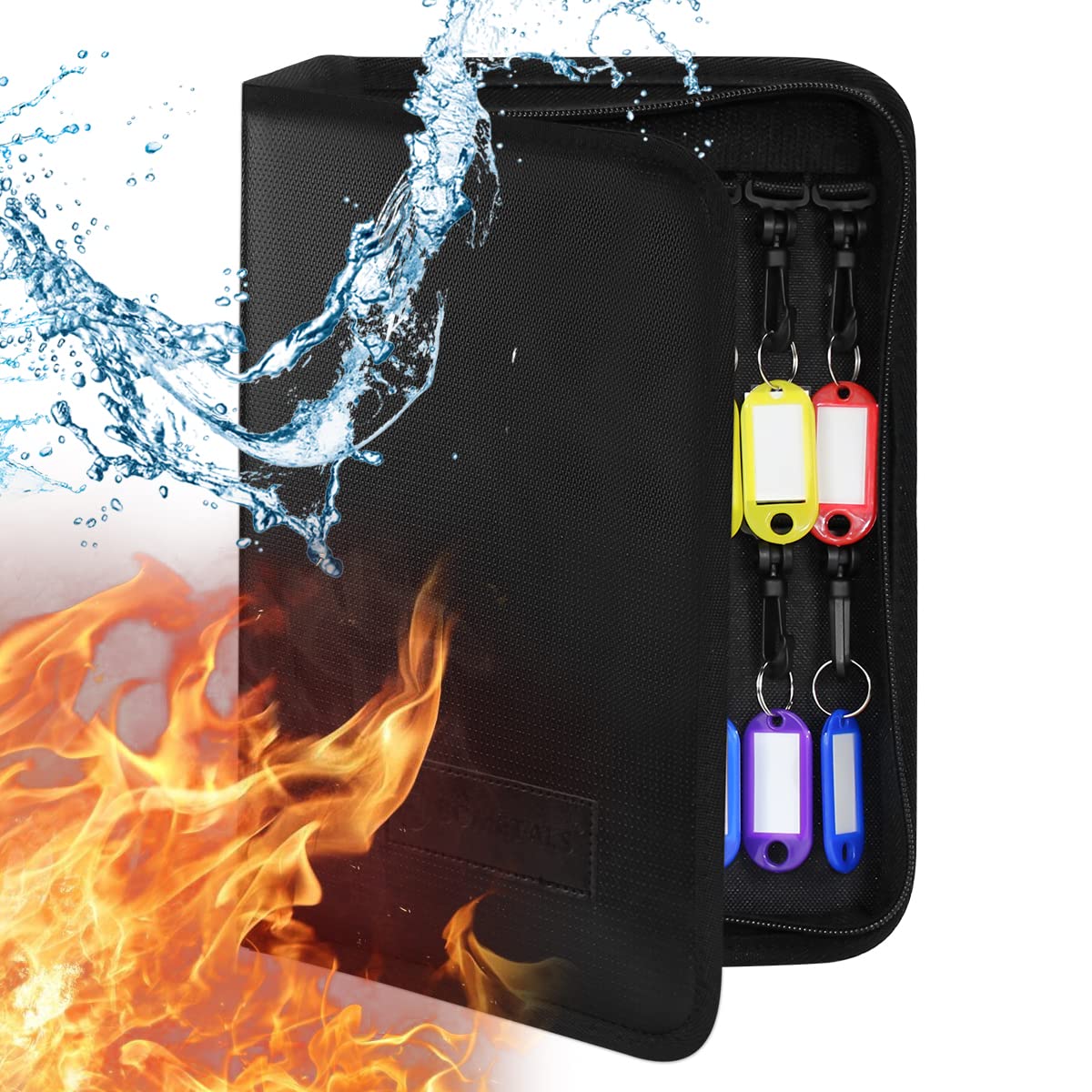 Amazon.com : Bdmetals Fireproof and Waterproof Portable Zippered Key ...