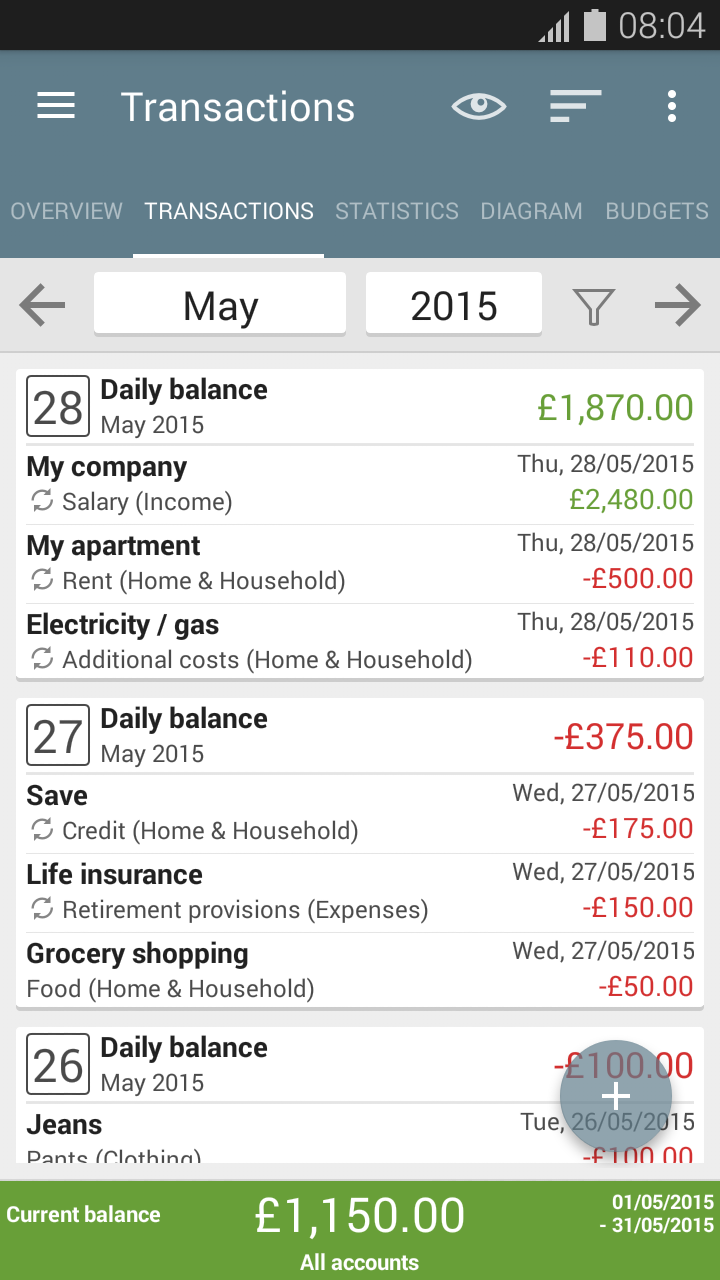 My Budget Book - App on the Amazon Appstore