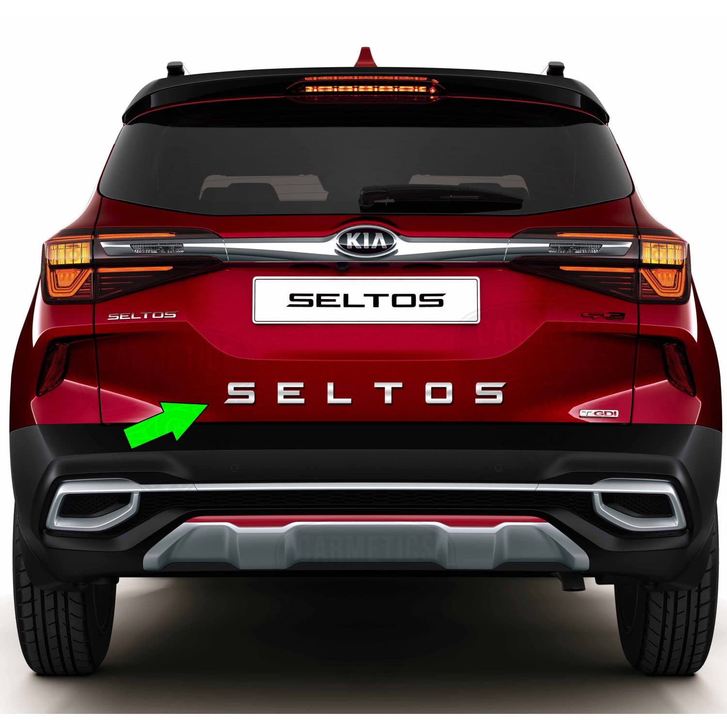 Buy Carmetics seltos 3D Letters 3D Stickers 3D Logo Bonnet 3D ...