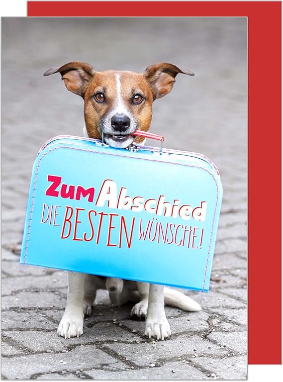 Edition Seidel Premium Glückwunschkarte zum Abschied mit Umschlag ...