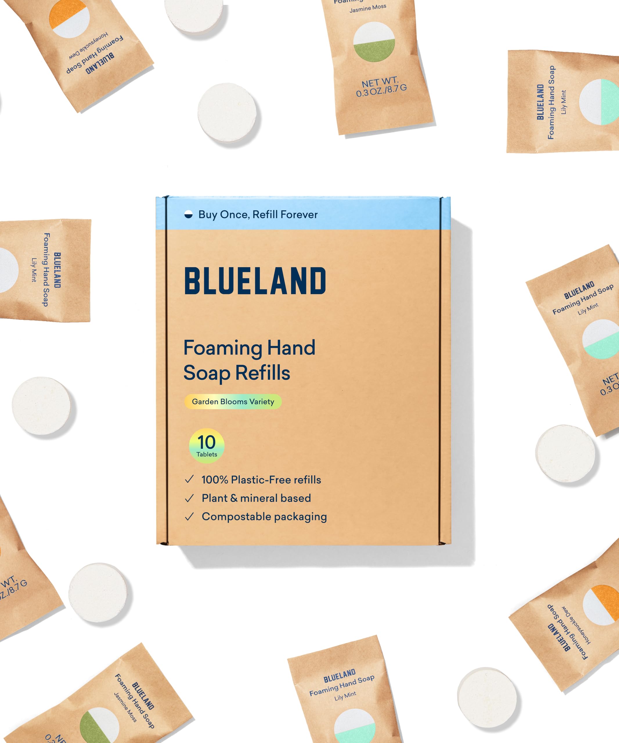 Snapklik.com : Foaming Hand Soap Refill Tablets, 10-Pack, Garden Blooms ...
