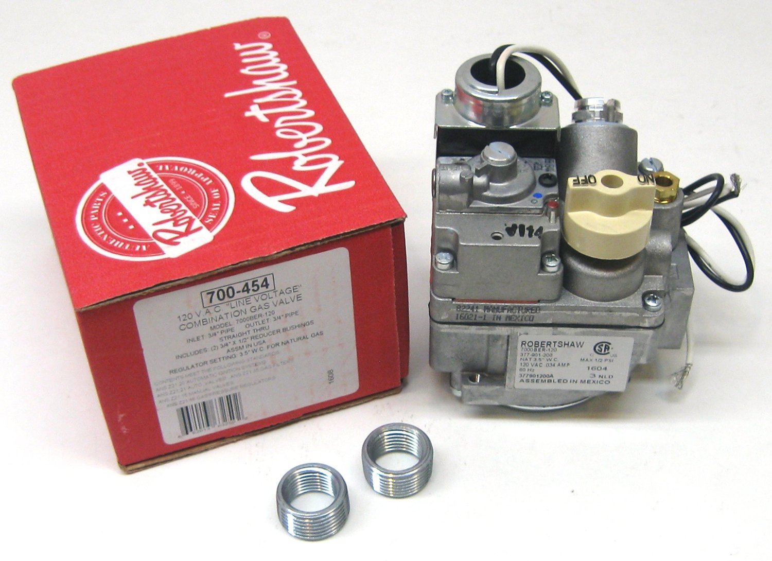 INVENSYS CONTROLS 700-454 Robertshaw Combination Gas Valve Conversion ...