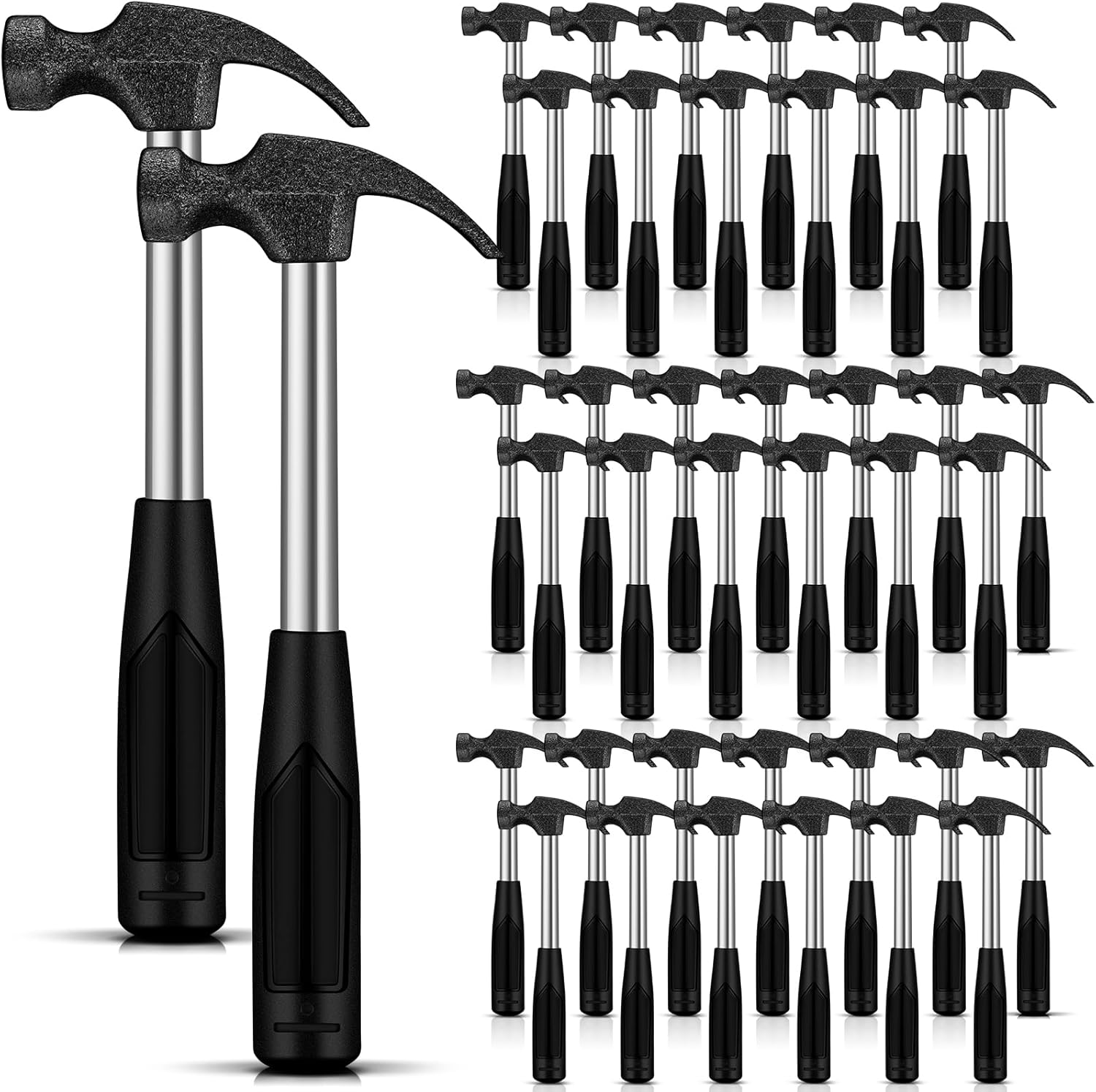 Lasnten 40 Pcs Claw Hammer Bulk for Kids Household Small Stubby Hammers ...