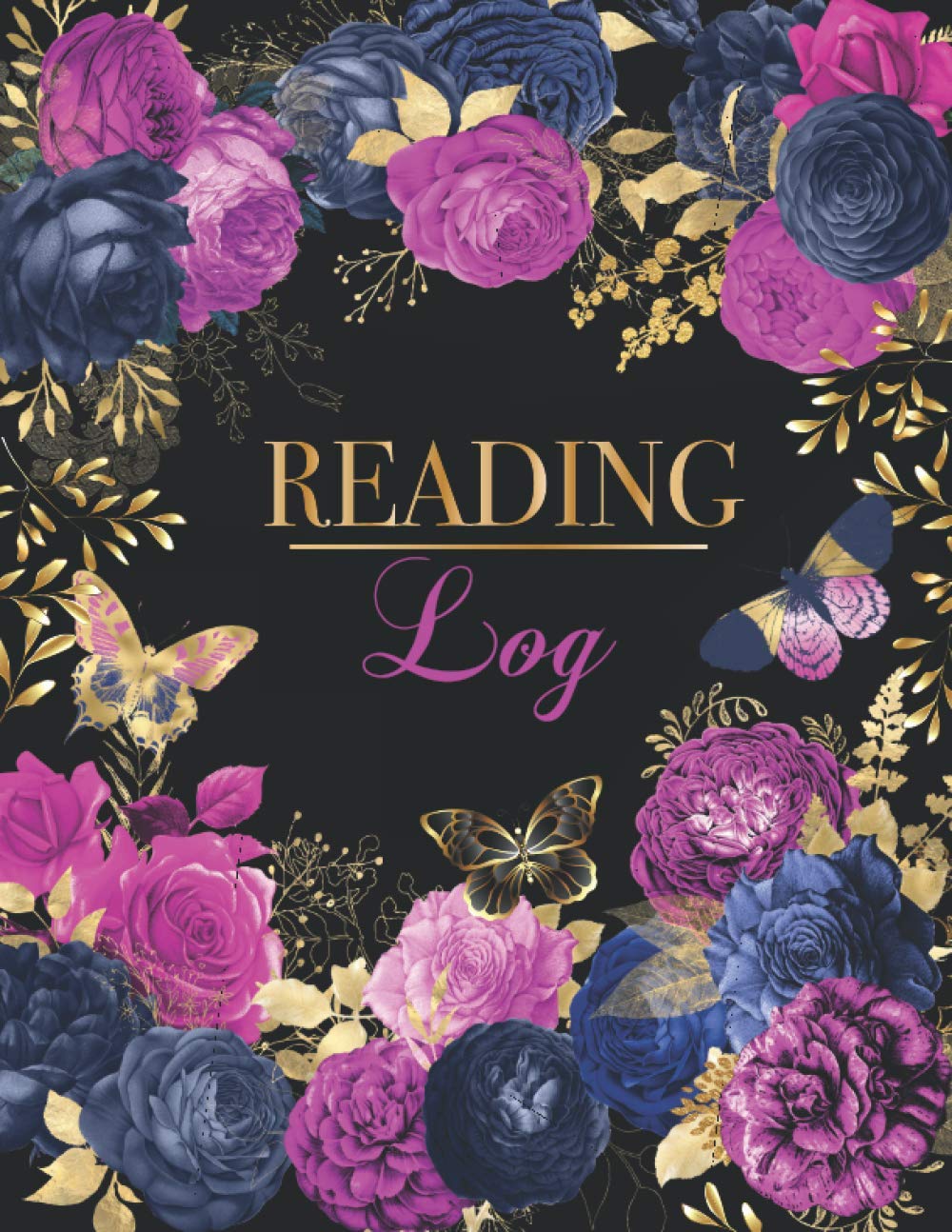 Reading Log: Floral | Reading Log Journal | Book Review Journal for ...