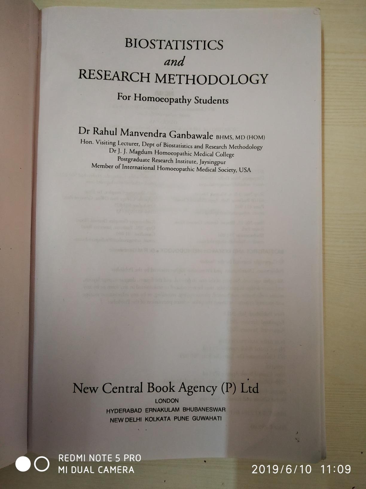 Buy Biostatistics Research Methodology Book Online at Low Prices in ...
