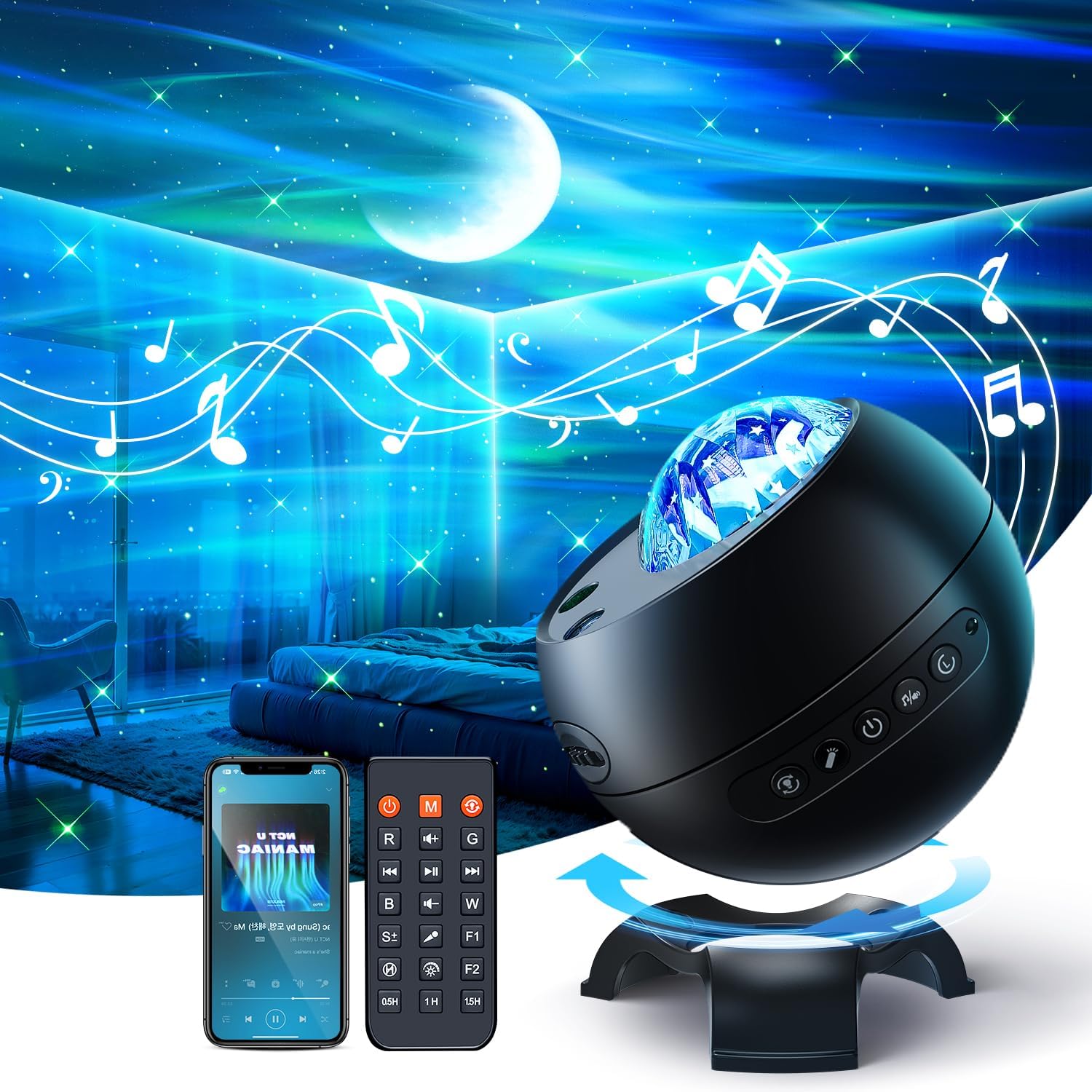 Amazon.com: Galaxy Projector, Northern Light Projector, LED Night ...