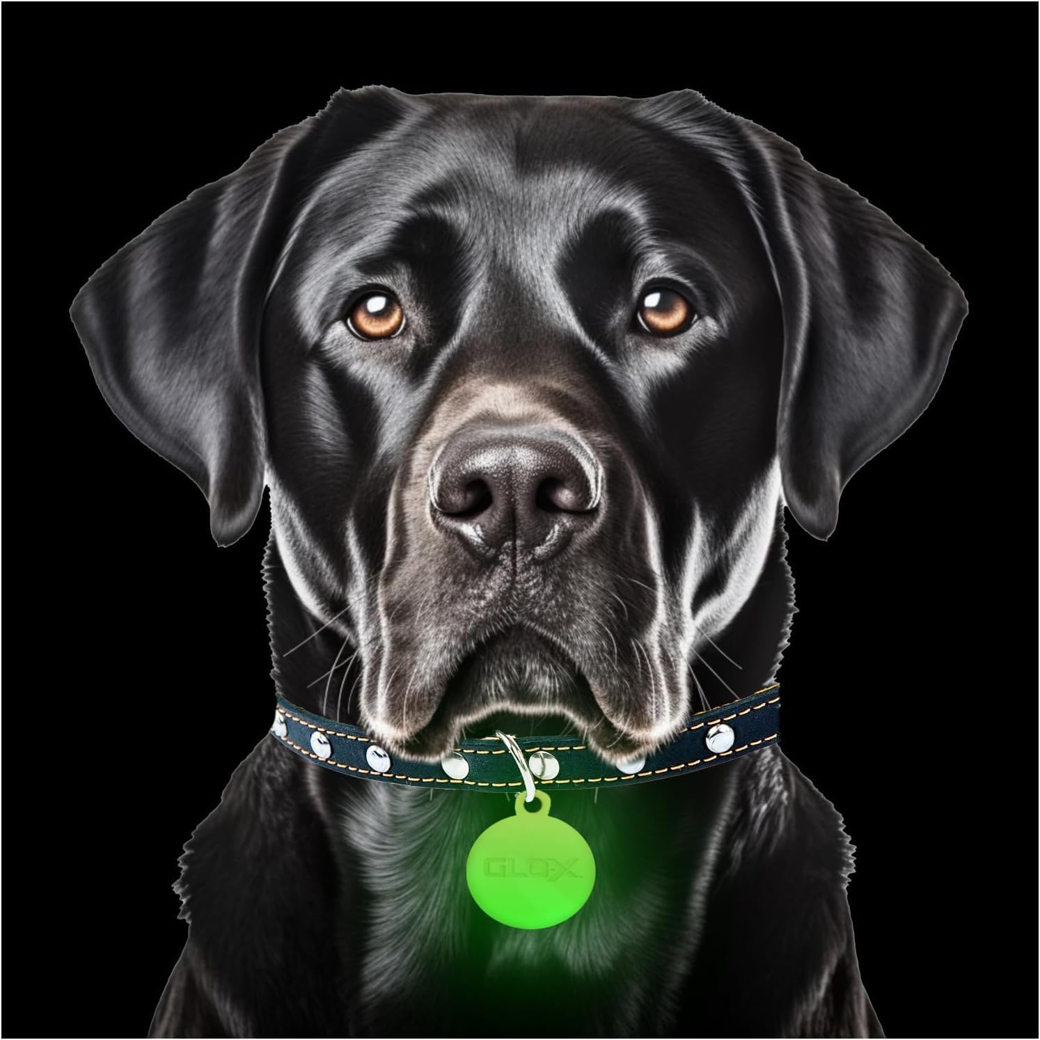 Pet Supplies : GLO-X Dog Collar Glow Tag - 2 x Glow in The Dark Dog ...