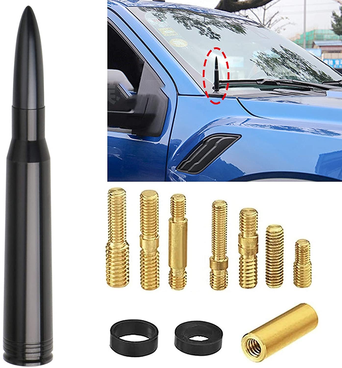 Buy Antenna Mast Vehicle Antenna Replacement for Ford F Series F150 ...