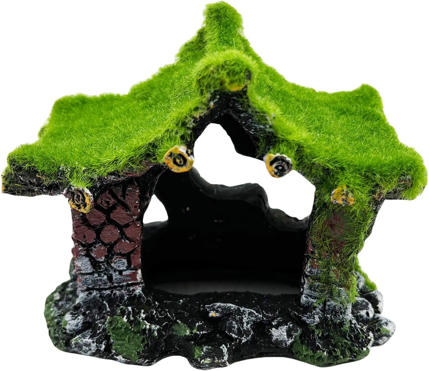 Amazon.com : Aquarium Decoration House Resin Hollow Hideout House ...