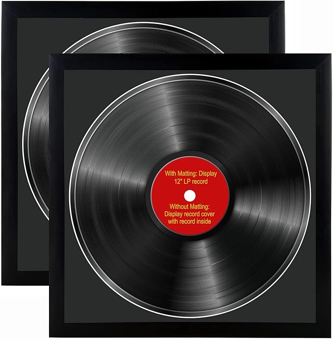 Amazon.com: MKF, 2 Pack,12.5x12.5 Inch,LP Vinyl Record Album Frame ...