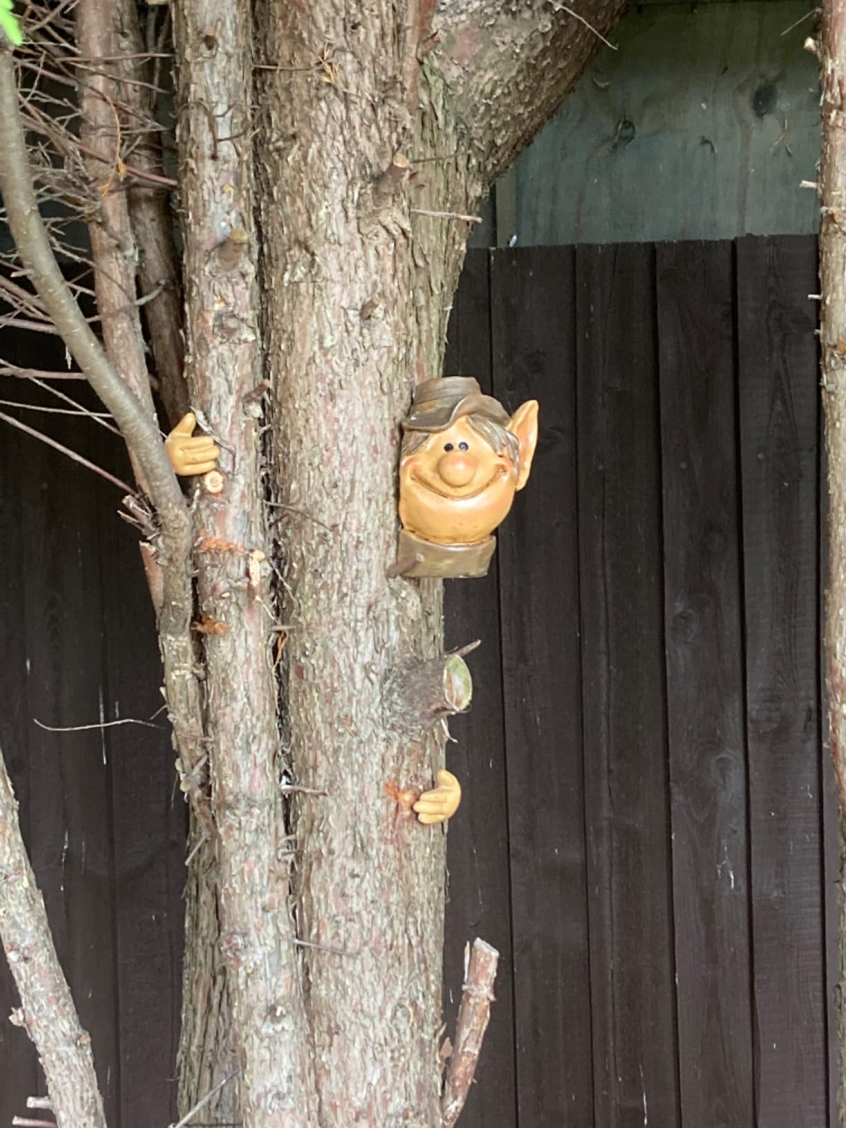 Garden Mile® Fairy Garden Elf Tree Peeker Novelty Garden Ornaments ...