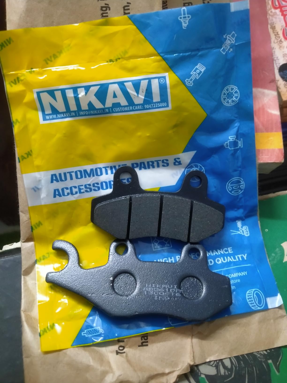 NIKAVI DP3 Front Brake Disc Pad Compatible for TVS Apache/Hero CBZ ...