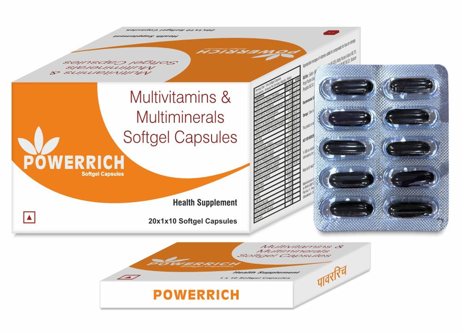 Powerrich Multivitamin & Multiminerals Softgel Capsules Vitamin C ...