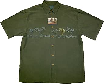 Amazon.com: Men's Palm Tree Island Chest Band Embroidered Polynosic ...
