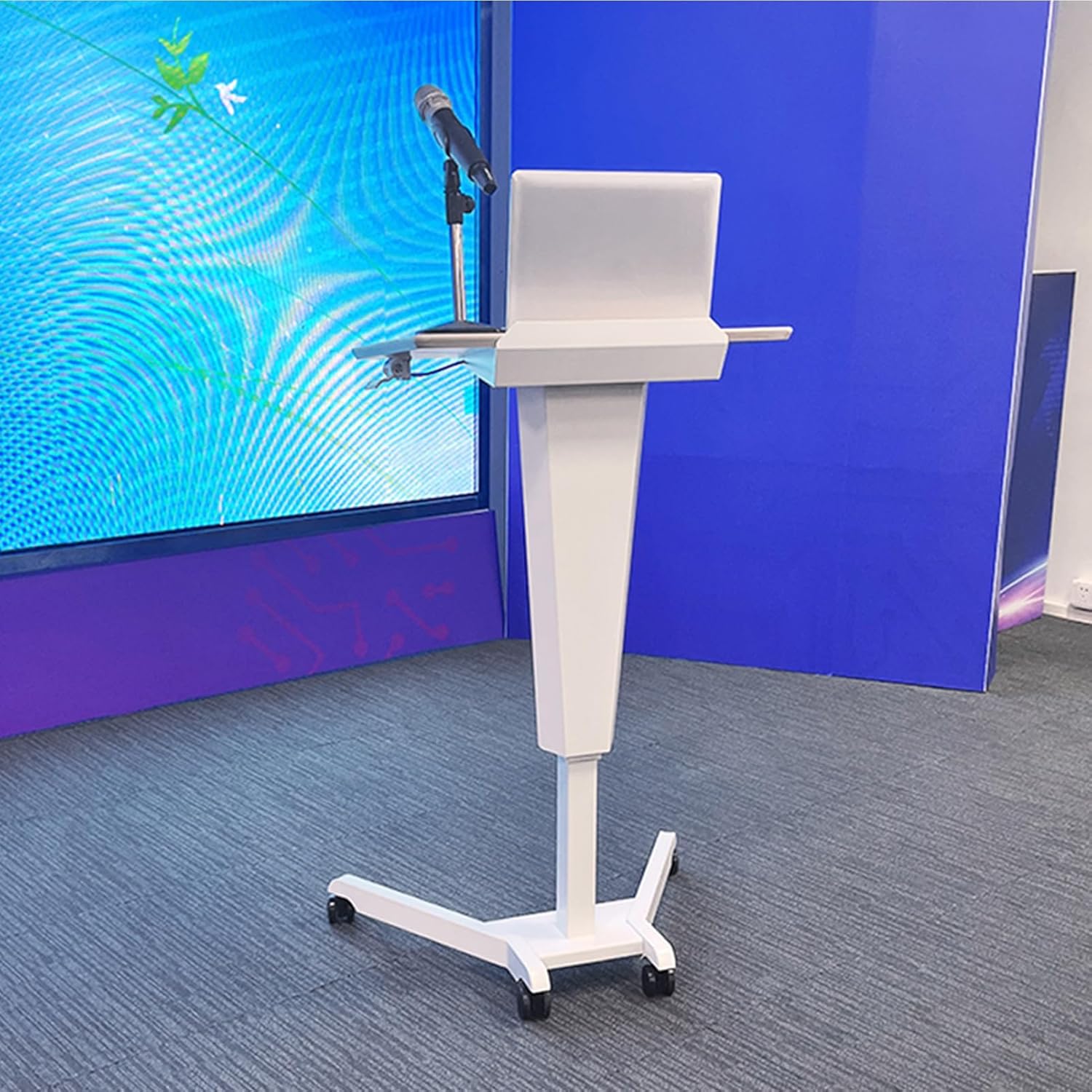 Amazon.com: YUZES Mobile Laptop Podium Stand,Lifting Lectern Podium ...