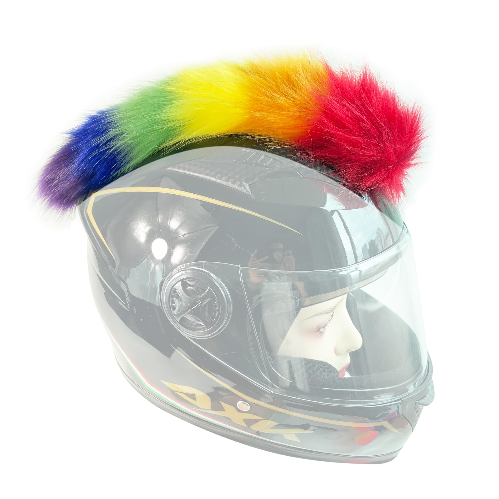 Snapklik.com : HHongJM Cute Mohawk For Helmet Synthetic Wigs Hair ...