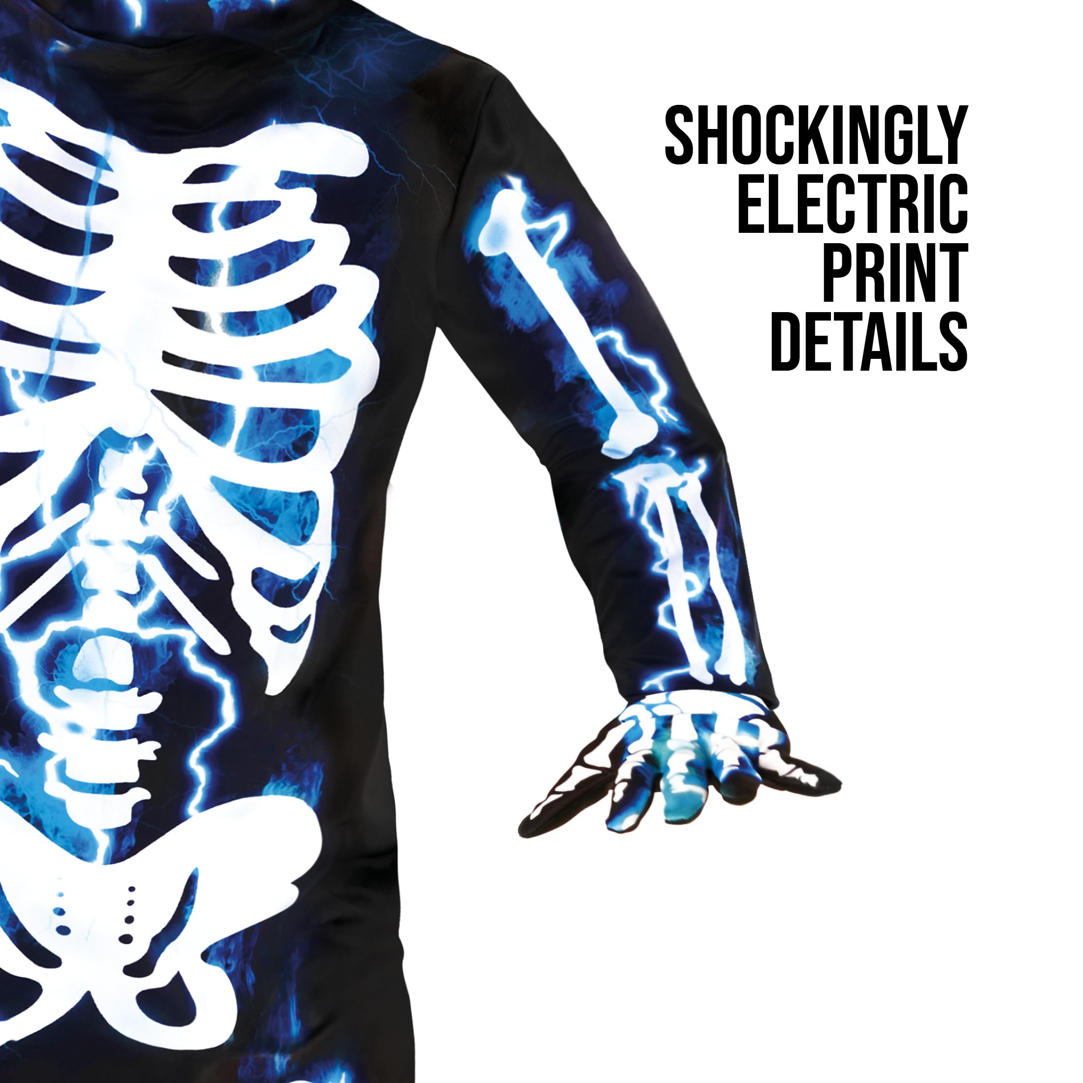 Snapklik.com : Morph Electric Skeleton Costume Kids Boys Halloween ...
