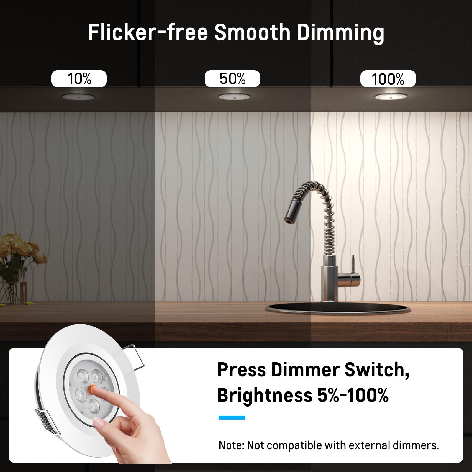 Snapklik.com : Acegoo Swivel RV Light Recessed Puck Light 12V LED RV ...