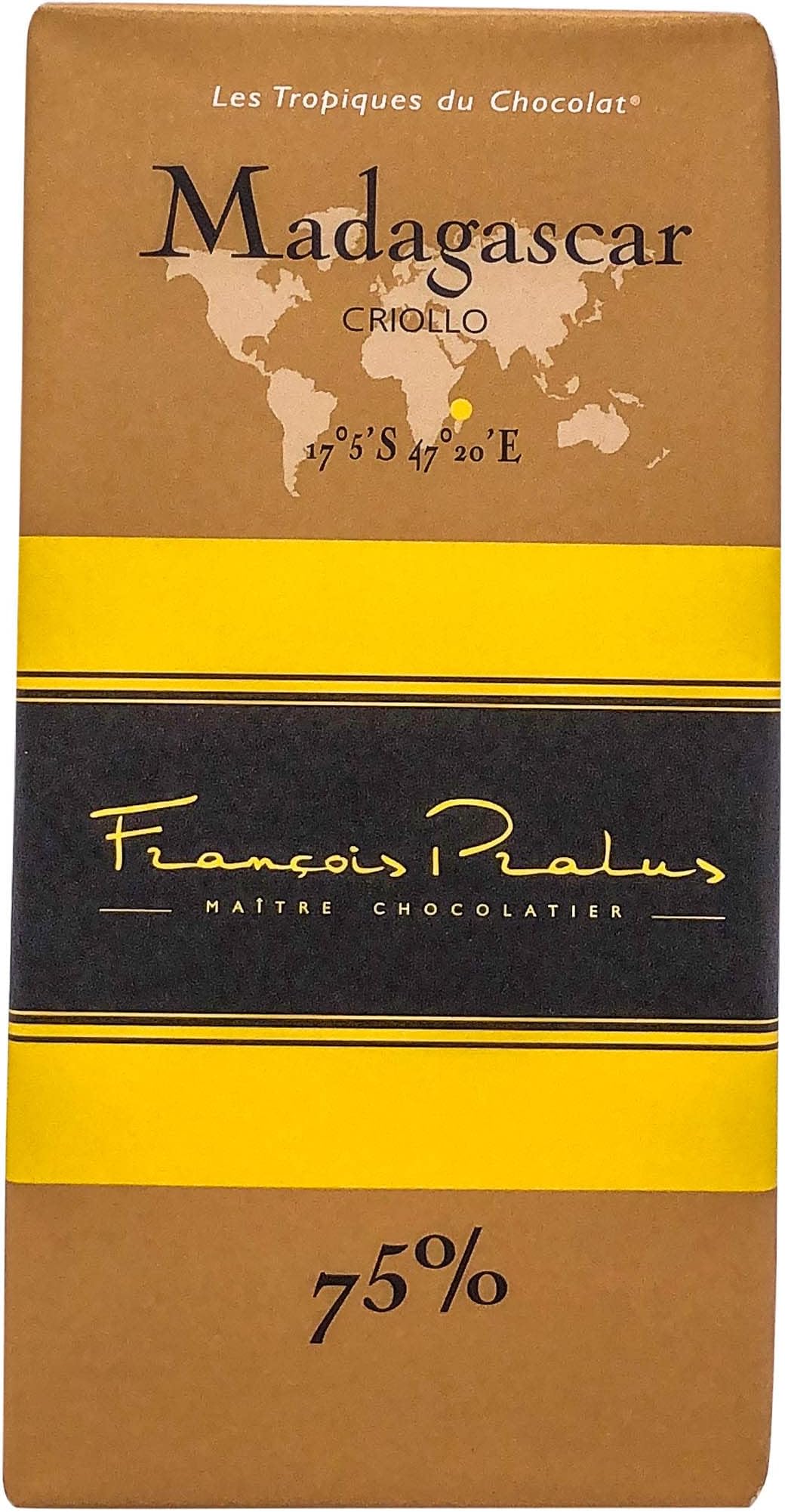 Amazon.com : FRANCOIS PRALUS Chocolate Madagascar, 3.5274 OZ : Candy ...
