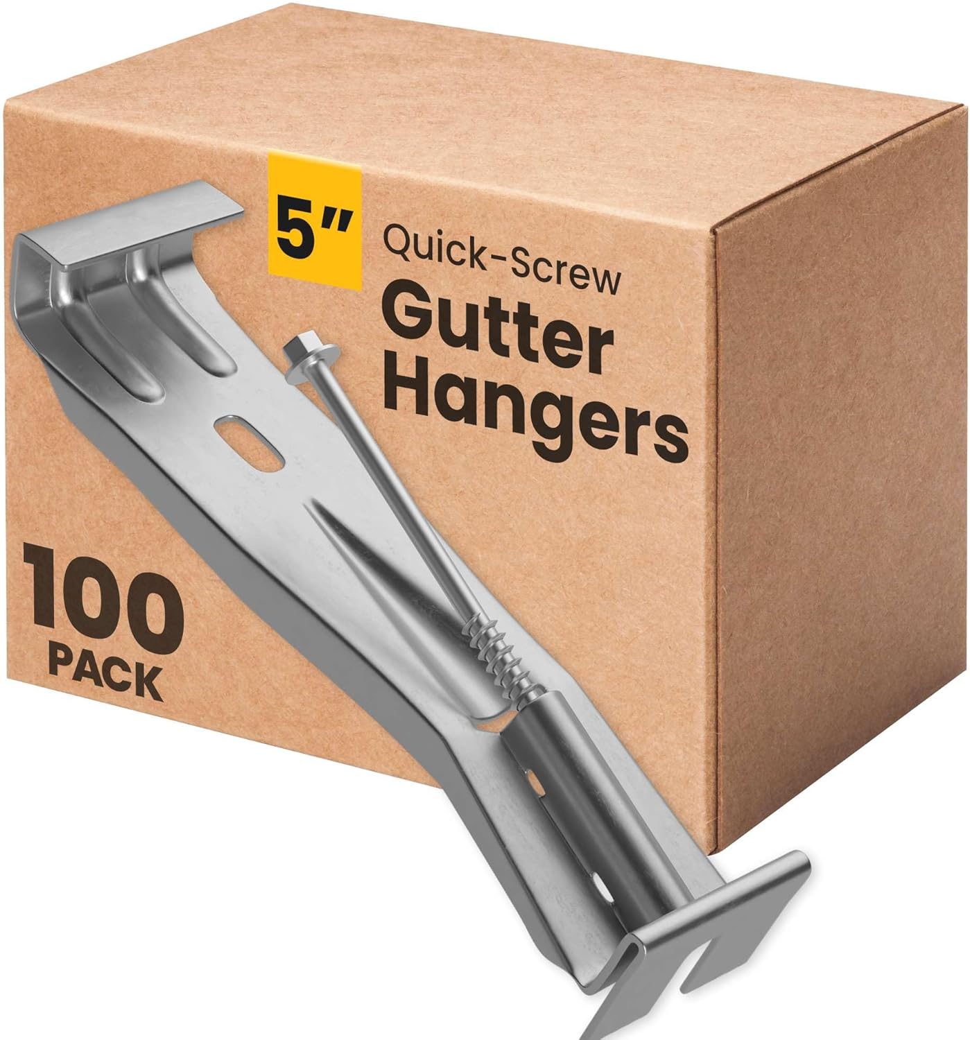 Amazon.com: Bulder Quick-Screw 5" Gutter Hangers - Heavy Duty Hidden ...