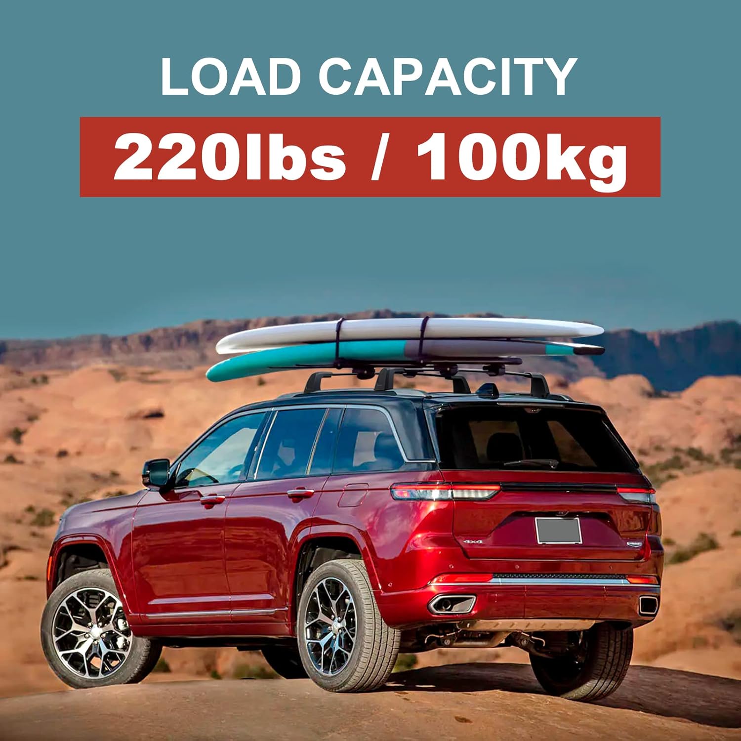 Buy Heavy Duty 220lbs Roof Rack Cross Bars Fit for Jeep Grand Cherokee ...