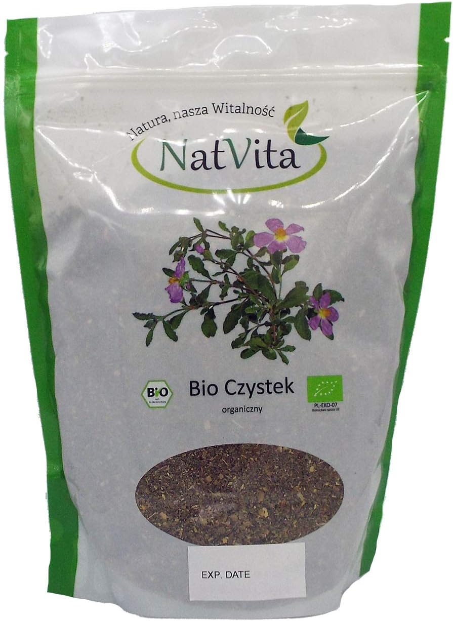 Amazon.com: Organic Cistus Incanus - Rock Rose - Czystek 500g 1.1lb ...