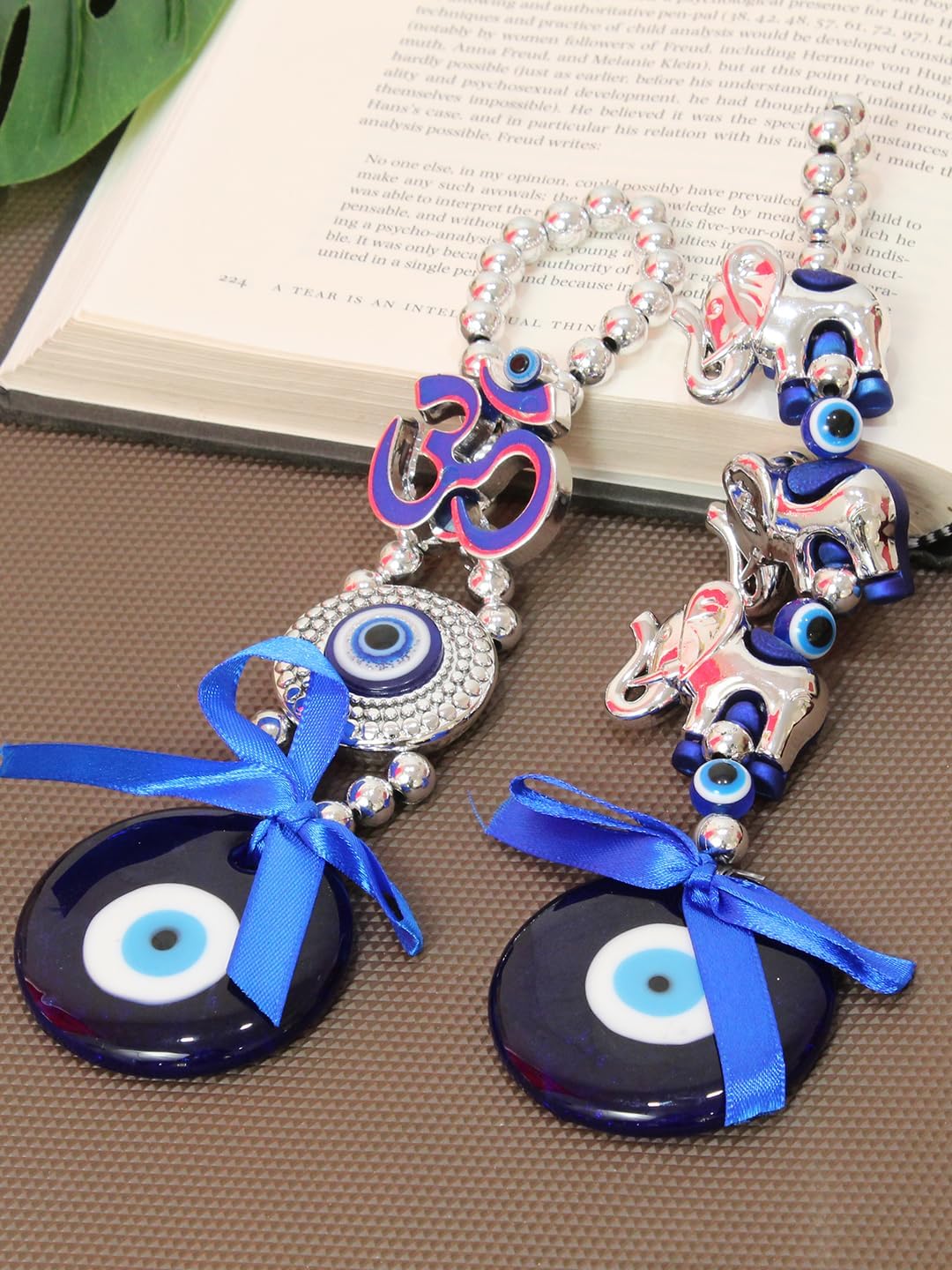 Amazon.com: TIED RIBBONS Evil Eye Hanging Decor | Metal, 2 Set | 7 Inch ...