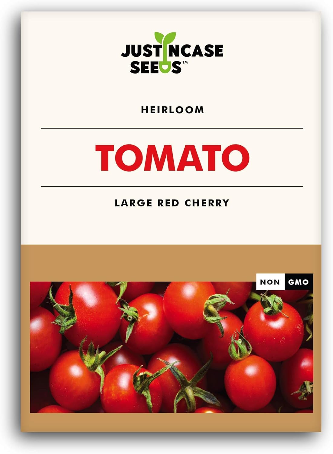 Amazon.com : Justincase Seeds Tomato Seed Packet - Large Cherry Tomato ...