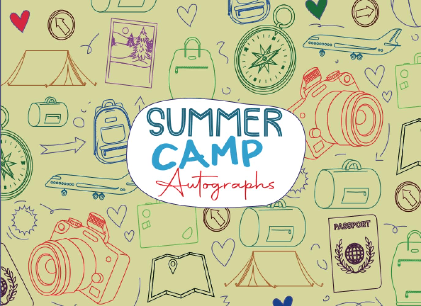 Summer Camp Autograph Book 2022: Summer Camp Autograph Keepsake Memory ...