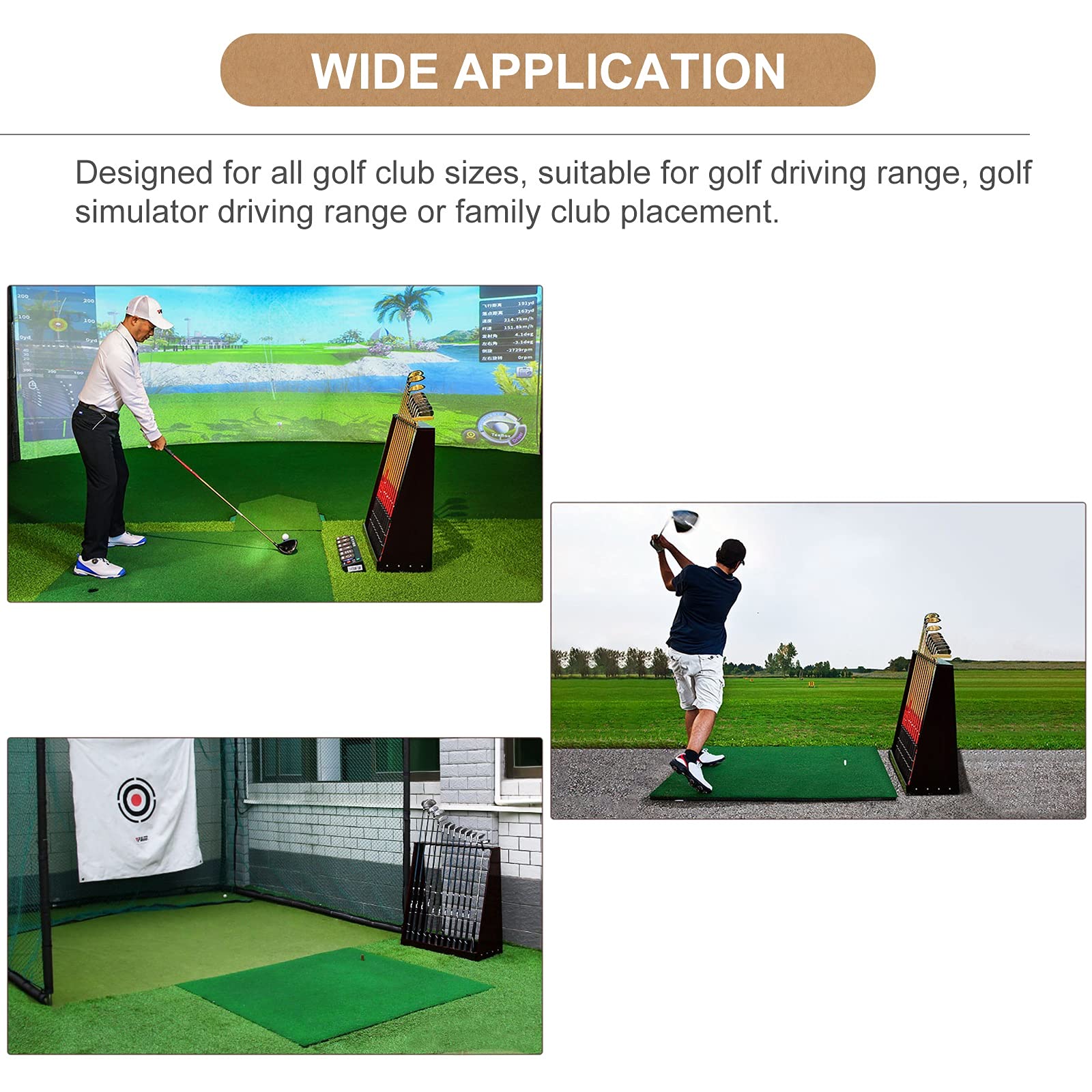 ゴルフクラブスタンド 木製ゴルフクラブ主催者、13穴の大型フロアゴルフパターラック、春夏の屋内屋外スタジアムゴルフ用品保管庫 Amazon | ゴルフクラブスタンド 木製ゴルフクラブ主催者、13穴の大型