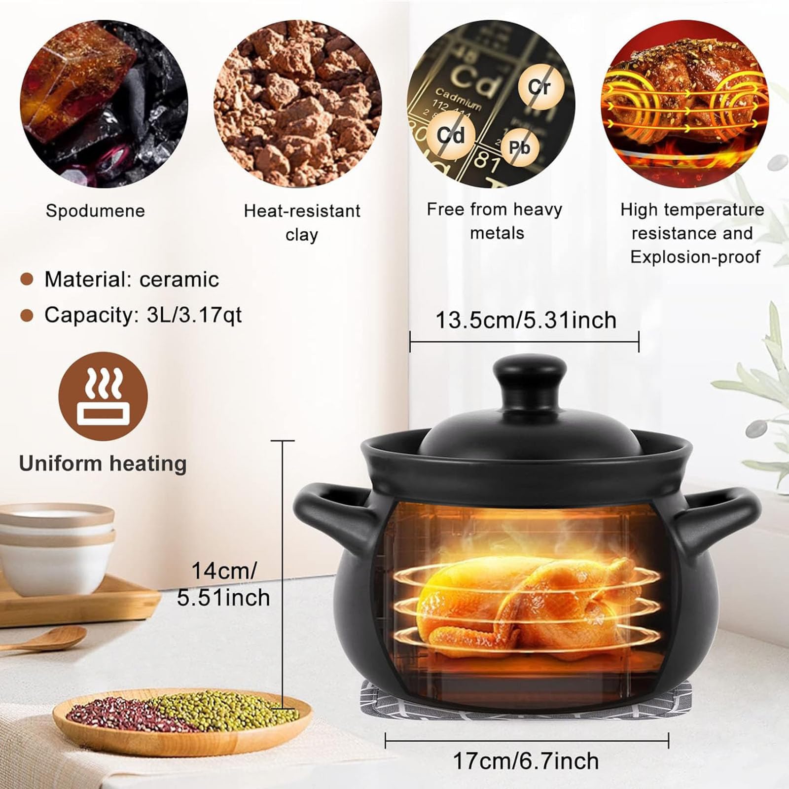 Imperial Chinese Cooking Pot Soapstone Cookware Kalchatti