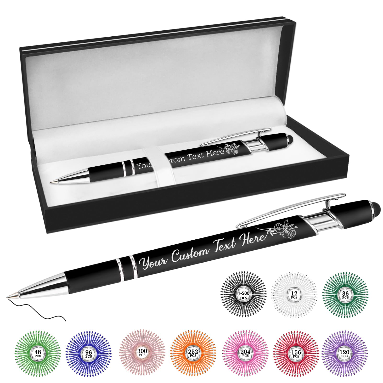 Amazon.com : ShAxzHen Personalized Pens with Name Custom Ballpoint Pens ...