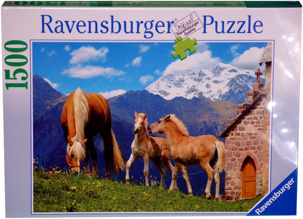 Amazon.com: Ravensburger Haflinger Horses - 1500 Piece Puzzle : Toys ...