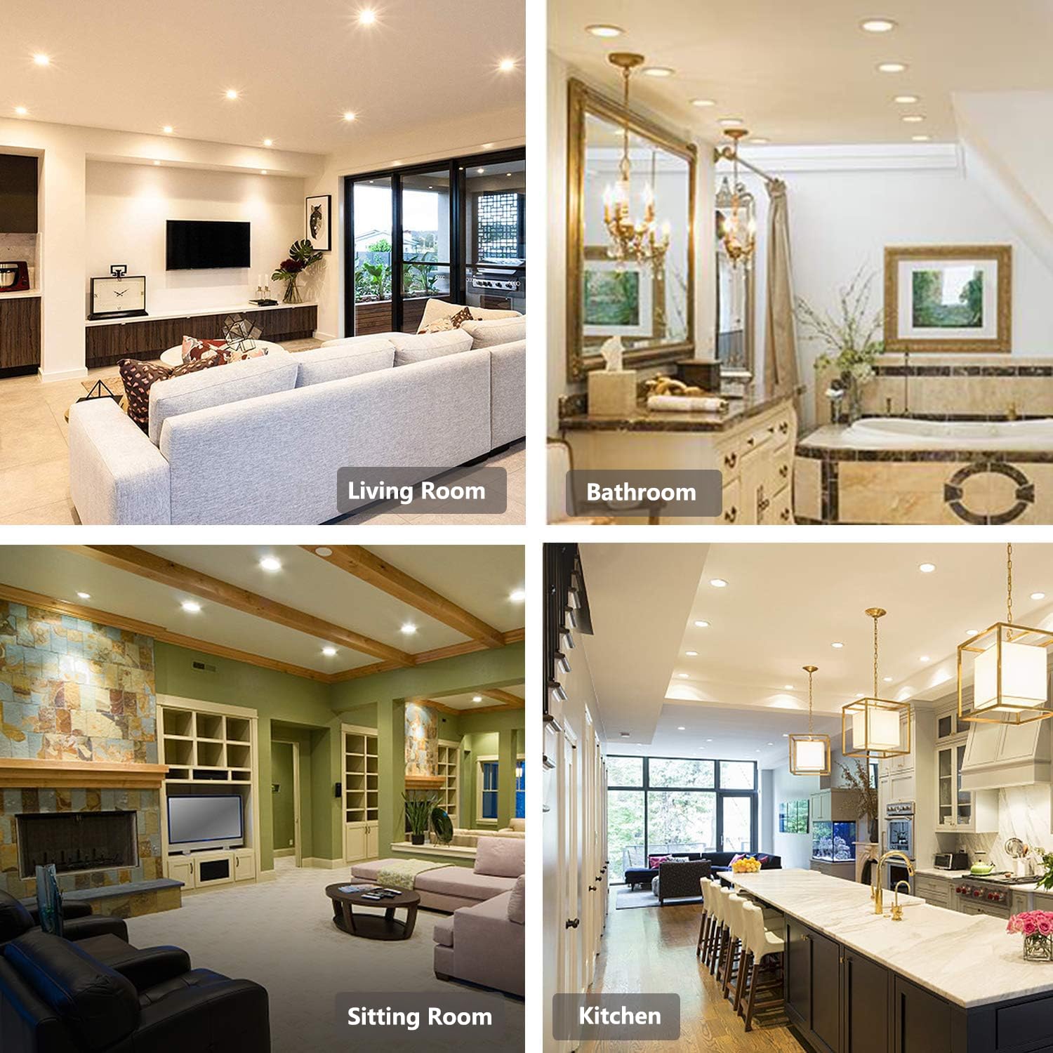 Snapklik.com : Recessed Lighting 4 Inch Color Changing 12W LED ...