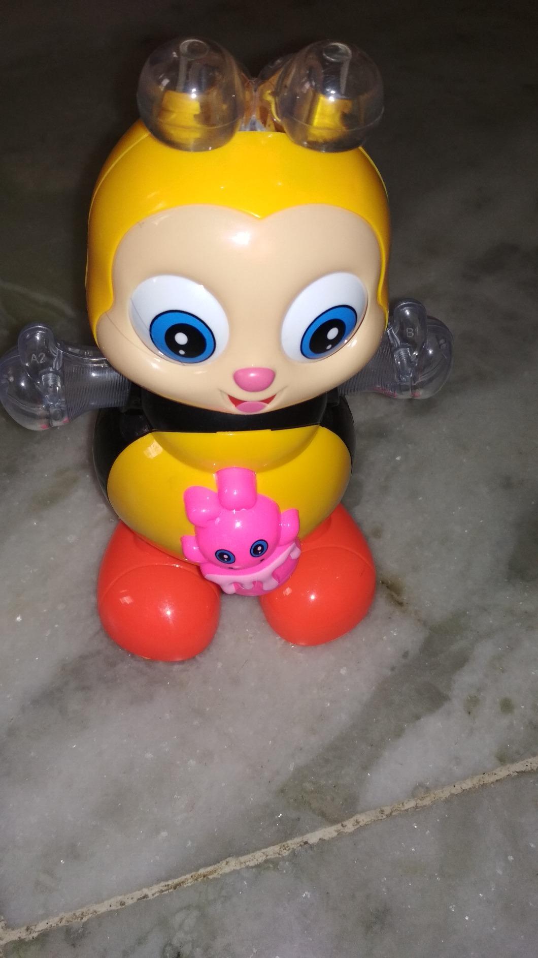 Buy Kurtzy Dancing Happy Bee Toy with LED Light Musical Sound for Baby ...