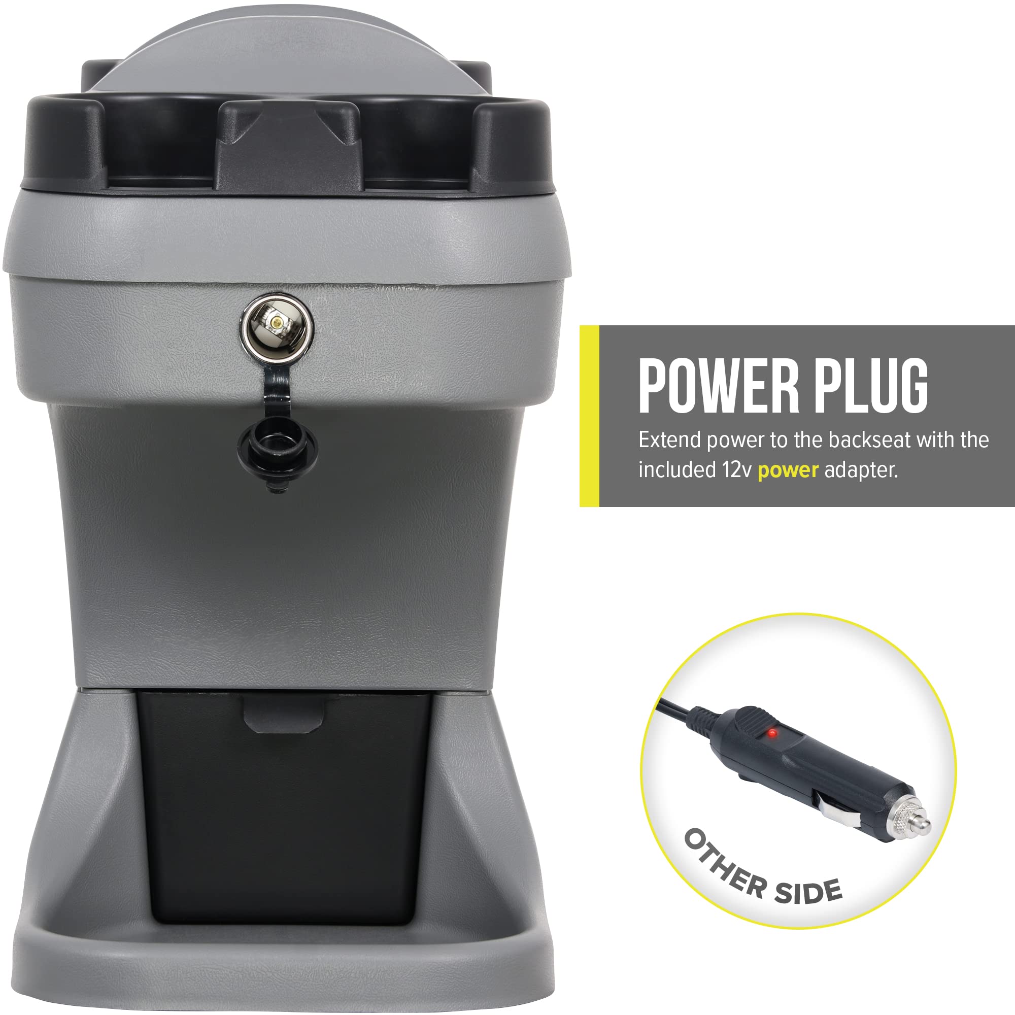 Moblorg Retro Center Console with Plug-in Power Extension for Minivans ...